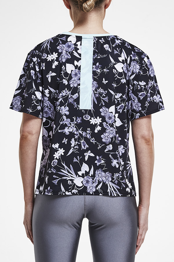 Rohnisch Bodil Tee Top - Black Butterfly 230609 - Gym Wear | Yoga ...