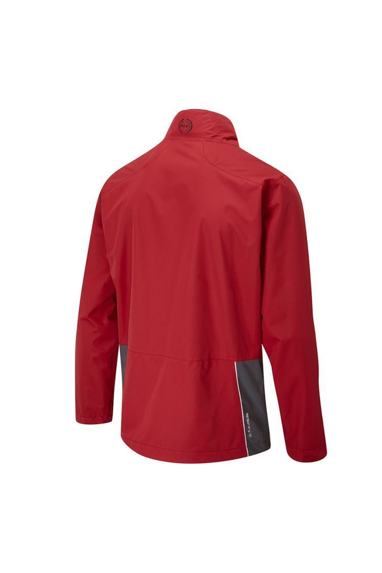 Ping Men's Sensordry Waterproof Jacket - Firebrick / Asphalt - P03490