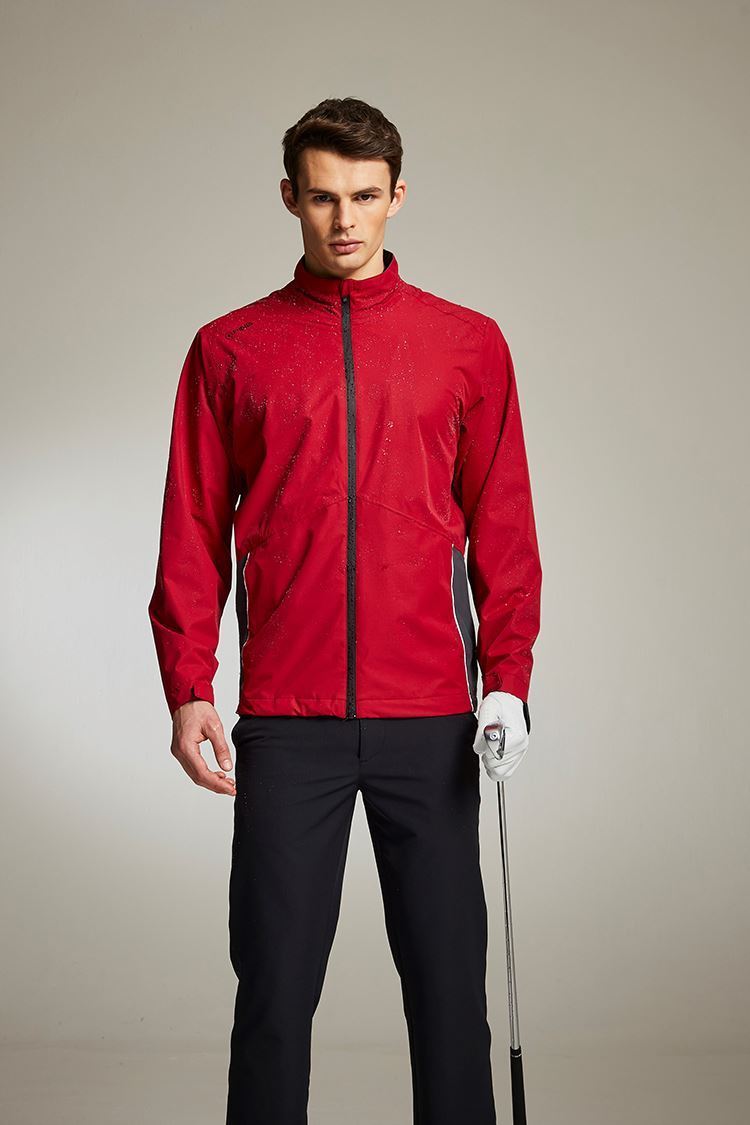 Ping Men's Sensordry Waterproof Jacket - Firebrick / Asphalt - P03490
