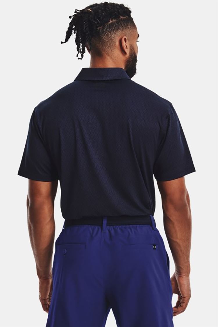 Under Armour Men's UA T2G Printed Polo Shirt - Black / Bauhaus Blue 002 ...