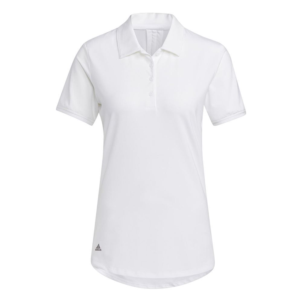 adidas Women's Ultimate Solid Short Sleeve Polo Shirt - White - GL6707