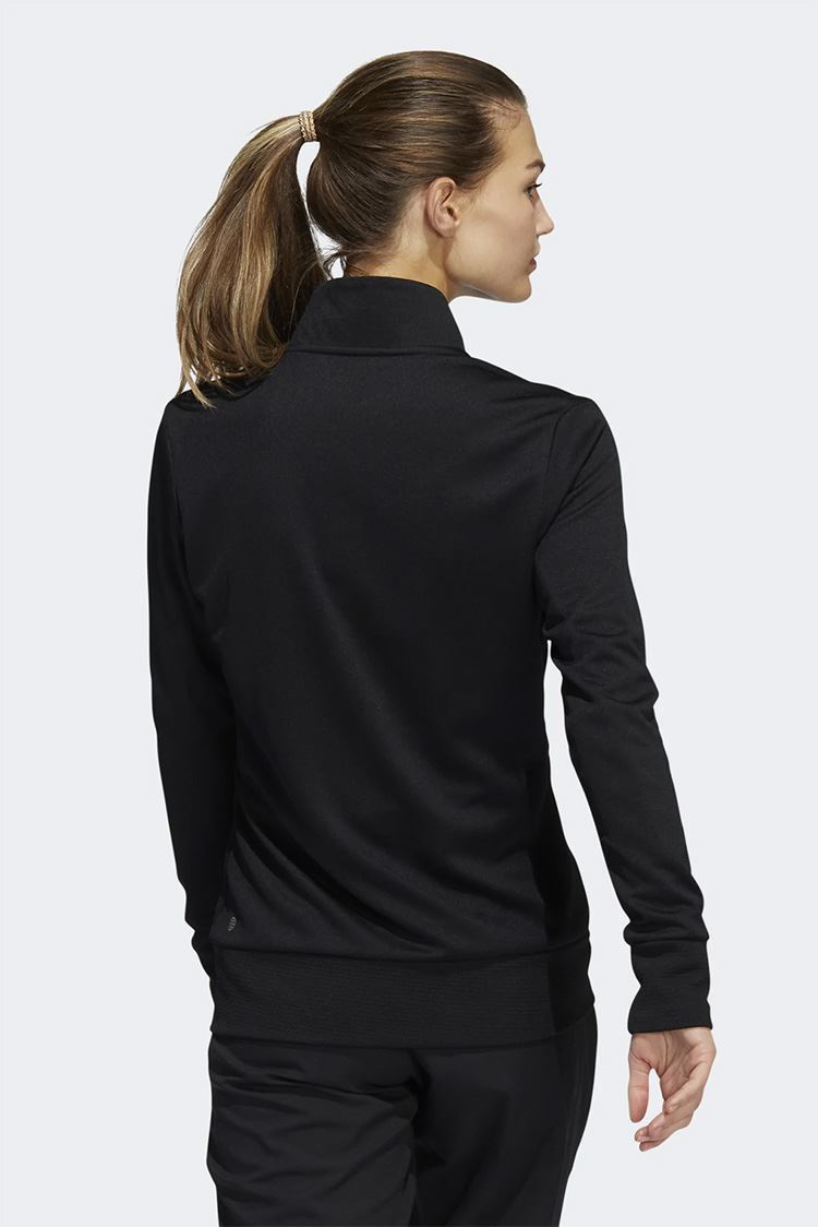 adidas Women's Textured Full Zip Jacket - Black - HA3395