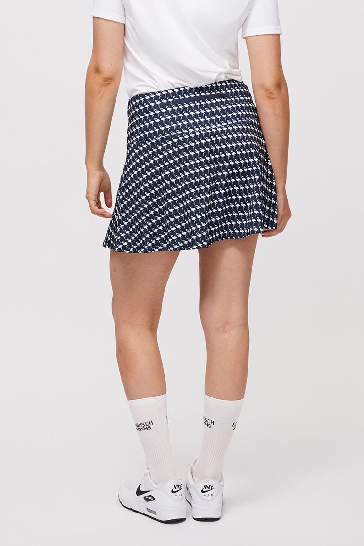 Rohnisch Ladies Amy Regular Skort - Flamingo AOP Navy - 111681
