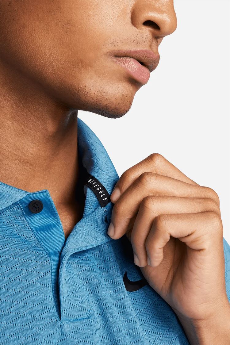 Nike Golf Men's Dri - Fit Vapor Texture Polo Shirt - Blue 469 - DH0814