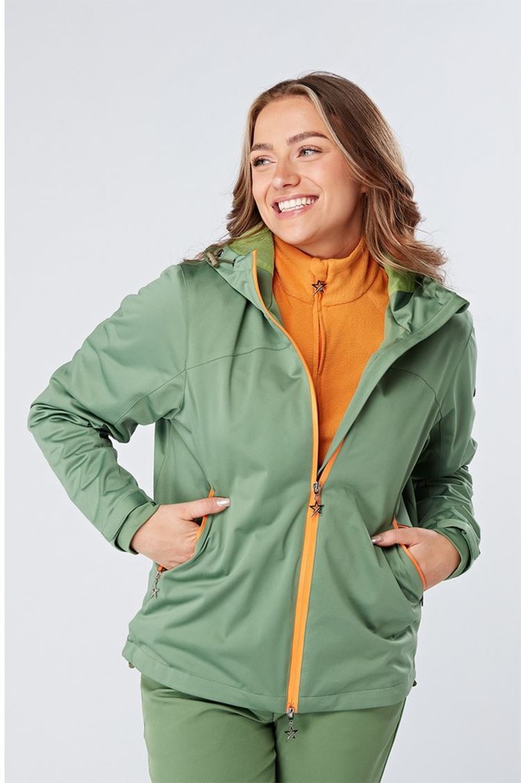 Swing out Sister Ladies Katherine Storm Jacket - Sage - SOS 601-481