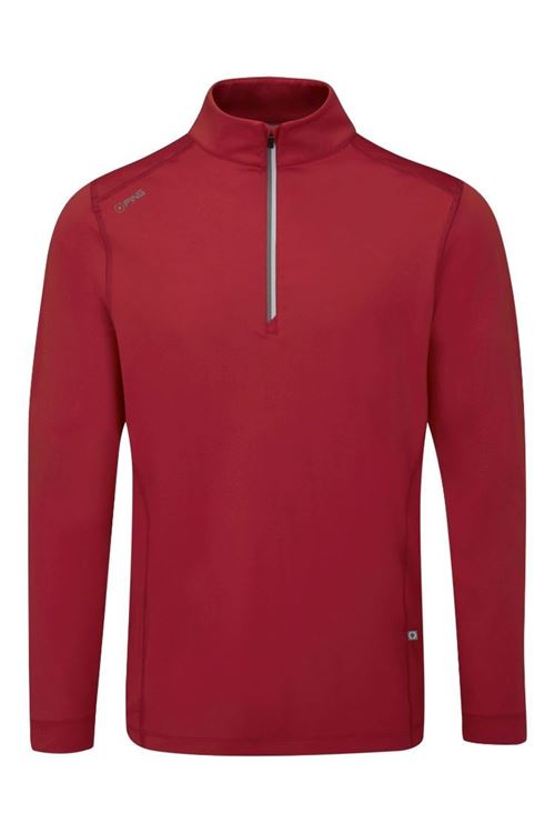 Ping Men's Latham Half Zip Midlayer - Rich Red - P03687