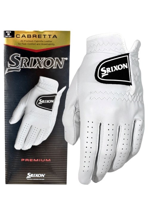 Srixon Men's Cabretta Leather Golf Glove - White - GGG 16004 I
