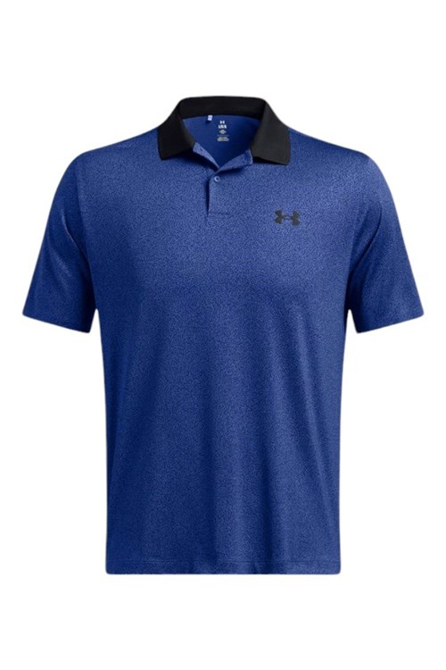 Under Armour Men's UA Matchplay Printed Polo - Tech Blue / Black 432 ...