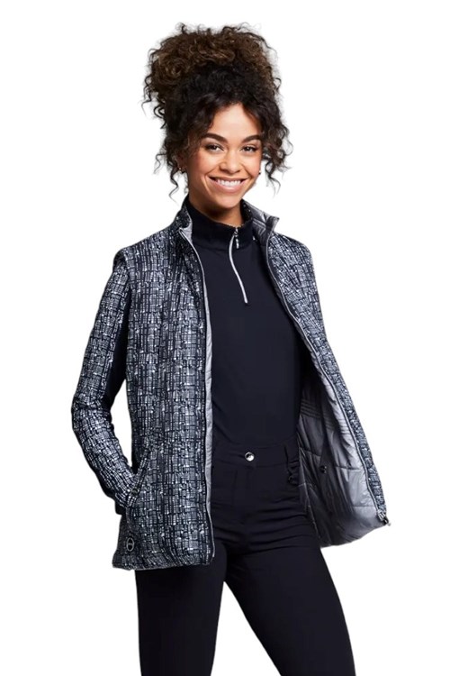 Ping Ladies Lola Reversible Gilet - Black Multi - P93634