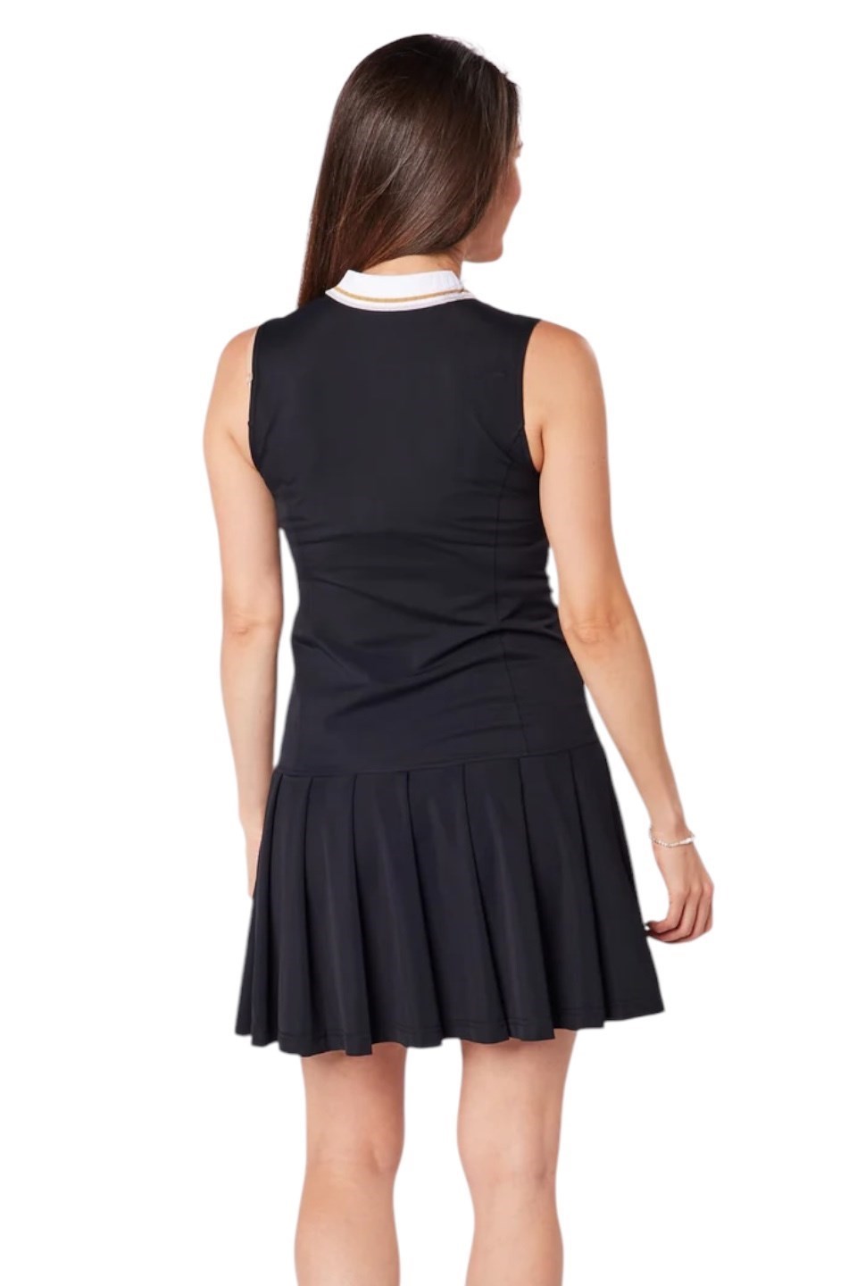 Swing out Sister Ladies Paige Elite Pleated Sleeveless Dress - Black ...