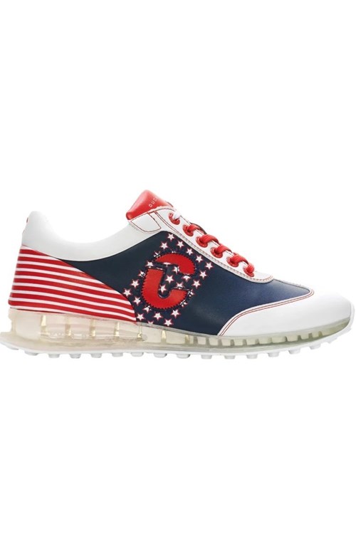 Duca Del Cosma Ladies Unity Golf Shoes - Red / White / Blue - 121061
