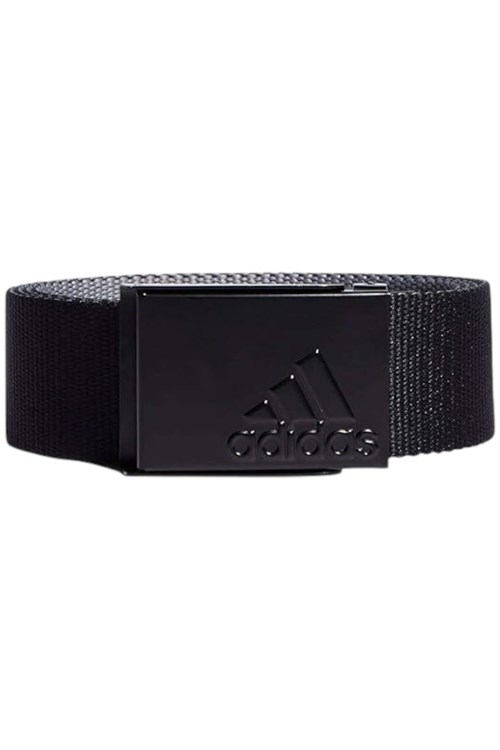 adidas Men's Reversible Webbing Belt - Black / Grey Two - IP0317